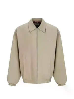 Magda Butrym Logo-print Zip-up Jacket - Neutrals