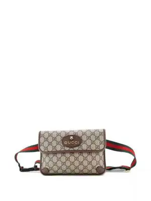 Gucci Neo Vintage Flap Gg Coated Canvas Belt Bag