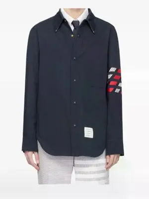 Thom Browne Logo-patch Shirt Jacket