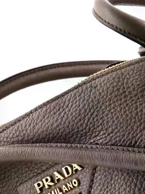Prada Dual Strap Zip Tote Vitello Daino Medium Satchel