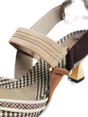 Fendi Colibrì Houndstooth Slingbacks
