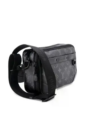 LOUIS VUITTON Alpha Messenger Bag Monogram Eclipse Canvas Crossbody Bag - Black