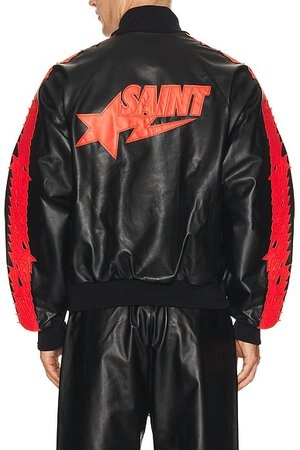 SAINT MXXXXXX X Bape Track Jacket - Black