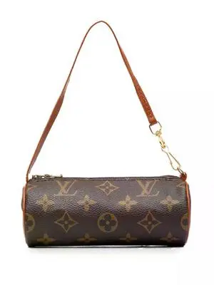 LOUIS VUITTON 1990-2010 Monogram Papillon Pochette Handbag - Brown