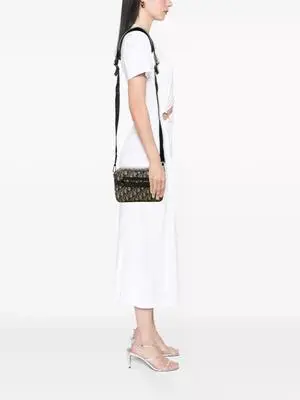 Dior 2022 Oblique Canvas Safari Crossbody Bag - Blue