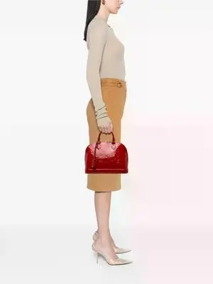 LOUIS VUITTON 2013 Monogram Vernis Alma Pm Handbag - Red