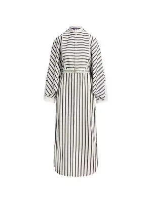 Ralph Lauren Juliana Striped Belted Dress