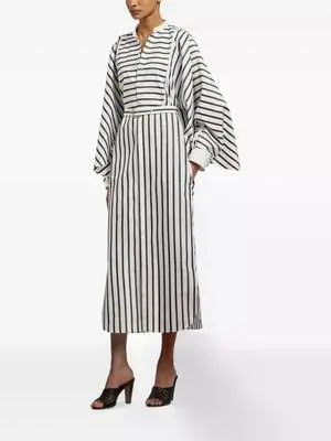 Ralph Lauren Juliana Striped Belted Dress