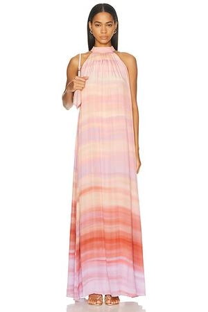 Hemant & Nandita Maxi Dress With Back Tie Detail - Multi