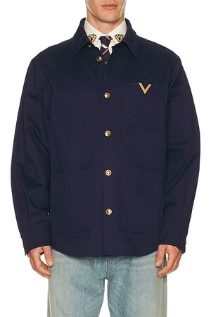 Valentino Garavani Classic Cotton Gabardine Jacket