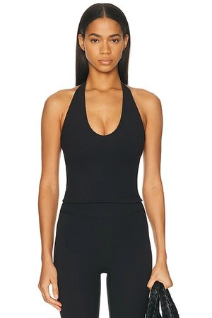437 Halter Tank Top - Black