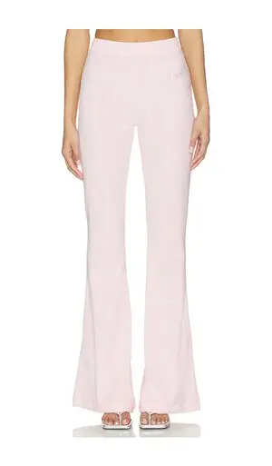 AREA Bitchy Velour Track Pants - Pink