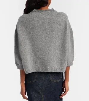 Khaite Sabina Cropped Cashmere Sweater