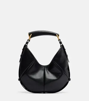 Saint Laurent Mombasa Small Leather Shoulder Bag - Black