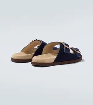 Brunello Cucinelli Suede Sandals - Blue