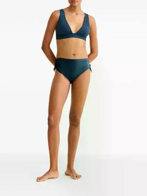 ERES Sofia Mid-rise Bikini Bottoms With Side Detail - Blue