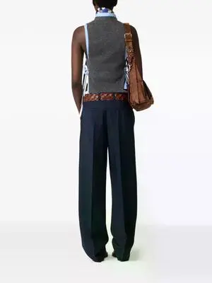Miu Miu Cashmere V-neck Vest - Grey