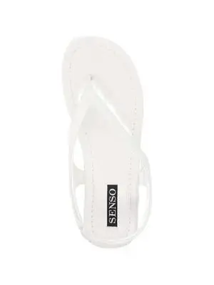 Senso Nessa Elasticated Slingback Sandals - White