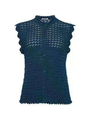 ERES Aurora Crochet-knit Top - Blue
