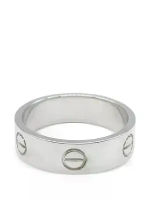 Cartier 18k White Gold Love Ring - Silver