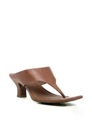 Senso Pearle Ii Square Toe Thong Sandals - Brown