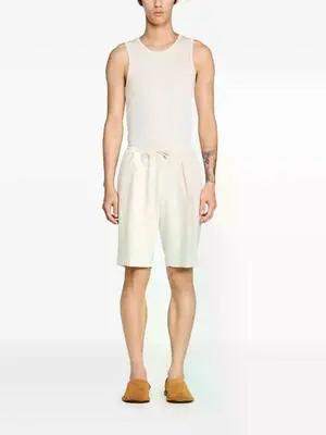 Sandro Jersey Bermuda Shorts With Drawstring