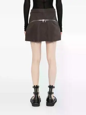 Rick Owens Bolan Banana Mini Skirt - Brown