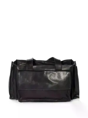 Miu Miu Utilitaire Leather Shoulder Bag - Black