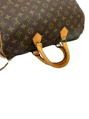 LOUIS VUITTON Monogram Speedy 35 Boston Bag - Brown