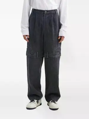 OFF DUTY Pleated Eararn Jeans - Grey