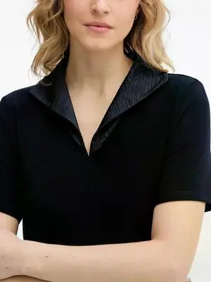 Joseph Ribkoff Short Sleeve V-neck Dress With Bubble Hem