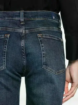 7 For All Mankind Roll-up Hem Trousers - Blue