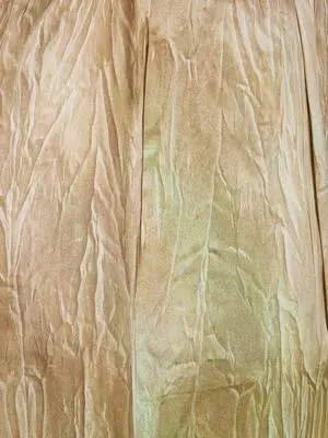 Avant Toi Crinkled Silk Trousers - Neutrals