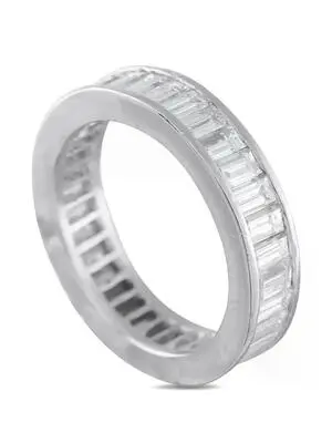 LB EXCLUSIVE 18k White Gold 3.0 Carat Baguette Diamond Eternity Ring