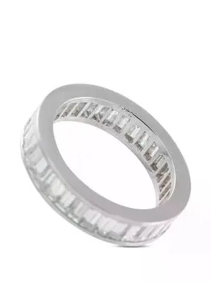 LB EXCLUSIVE 18k White Gold 3.0 Carat Baguette Diamond Eternity Ring