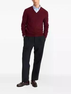 Pringle Of Scotland V-neck Cashmere Sweater - Red