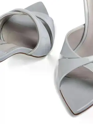 LE SILLA Shirley Criss-cross Mules - Grey
