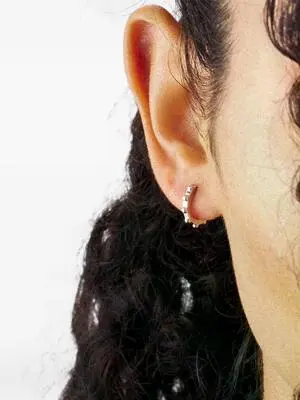 SHAUN LEANE Spur Mini Hoop Earrings - Silver