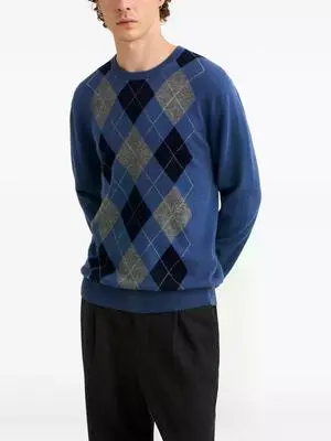 Pringle Of Scotland Argyle Crew Neck Sweater
