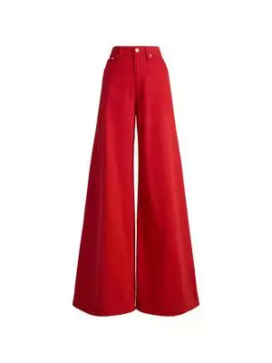 Ralph Lauren Collen High-rise Wide-leg Jeans - Red