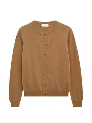 Pringle Of Scotland Crew Neck Cashmere Cardigan - Brown
