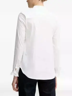 MOS MOSH Mmhassie Ruffled-cuff V-neck Shirt - White