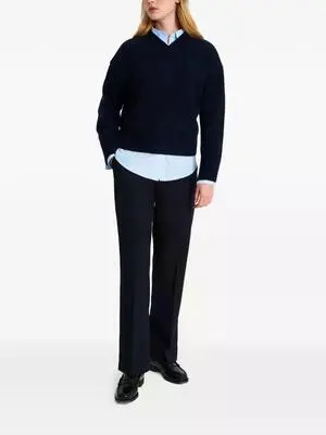 Pringle Of Scotland V-neck Cashmere Sweater - Blue