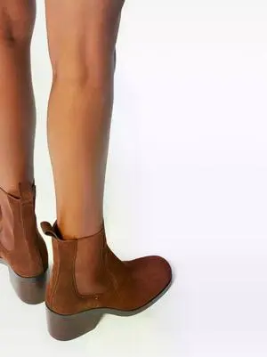 ODISSI Grace Stacked Chelsea Bootie - Brown