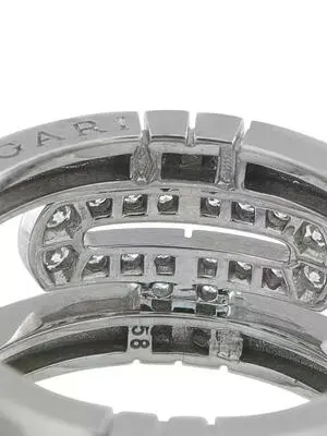 BVLGARI Parentesi Diamond Ring In 18k White Gold