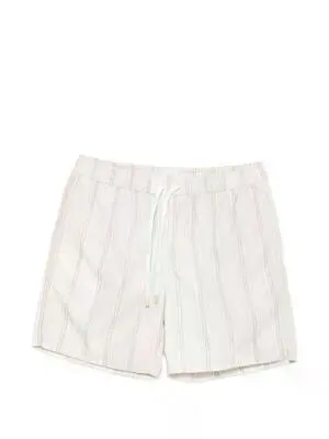 Eleventy Striped Beach Shorts - Neutrals
