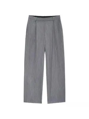 ANINE BING Pinstripe Trousers - Grey