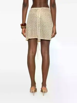 Missoni Crochet Wrap Mini Skirt