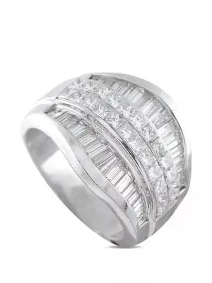 LB EXCLUSIVE 18k White Gold Diamond Ring - Silver
