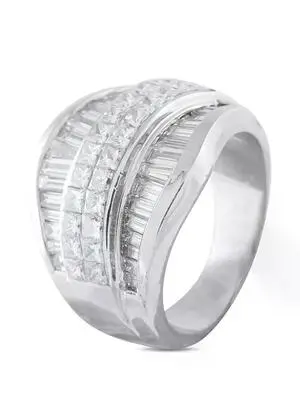 LB EXCLUSIVE 18k White Gold Diamond Ring - Silver